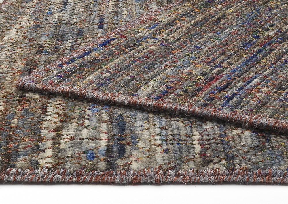 Perry 659 Blue Modern Wool Rug - Ghadamian Rugs