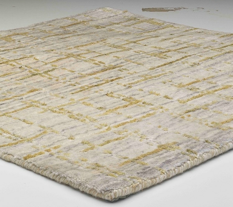 Polar 289 Ivory Modern Wool Rug - Ghadamian Rugs