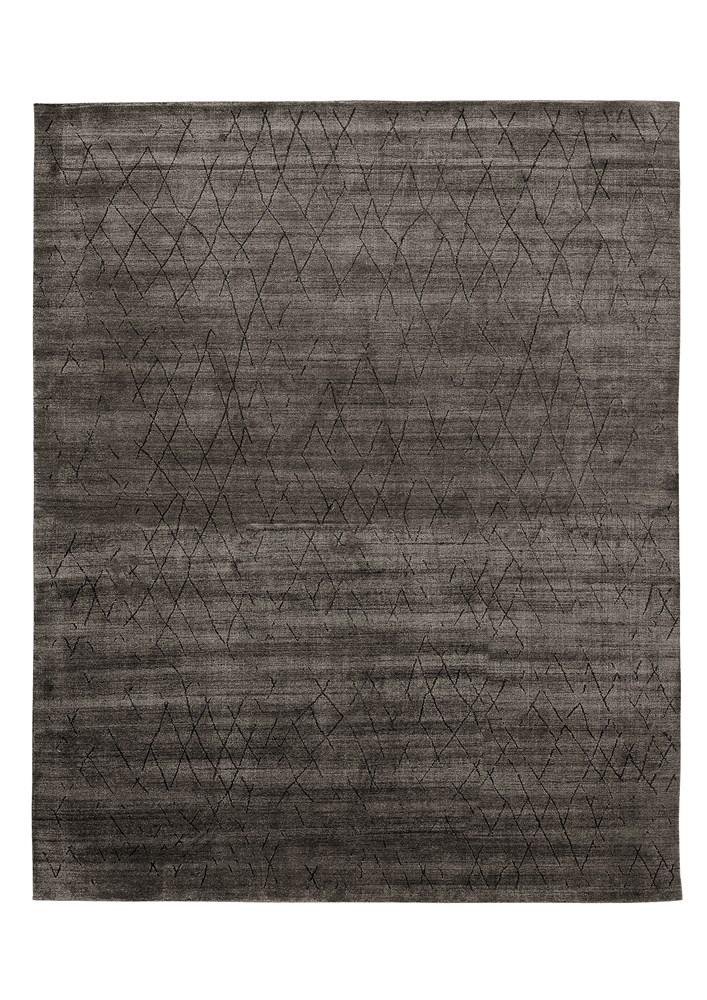 Polar 221 Charcoal Modern Wool Rug - Ghadamian Rugs