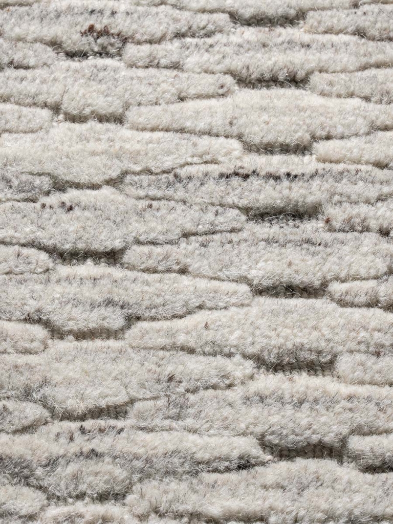 Diamonds F34 Oat Modern Wool Rug - Ghadamian Rugs