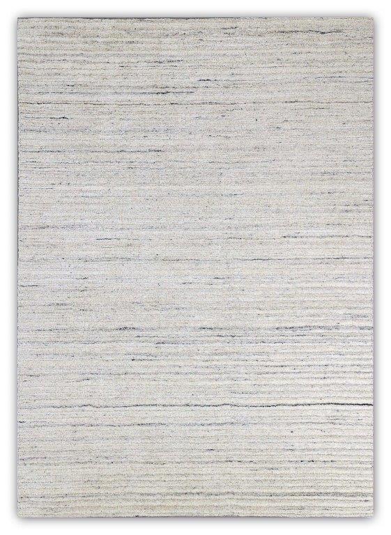 Cicero 272 White Modern Wool Rug - Ghadamian Rugs